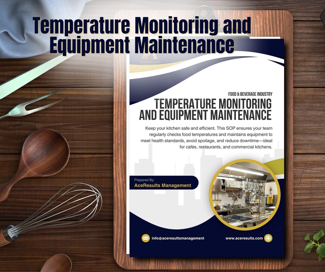 Editable Temperature Monitoring and Equipment Maintenance SOP Template ...