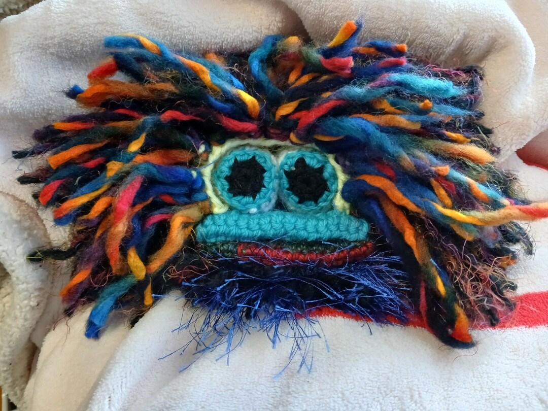 Fluffy Monster Puffball My Mouth Moves - Etsy