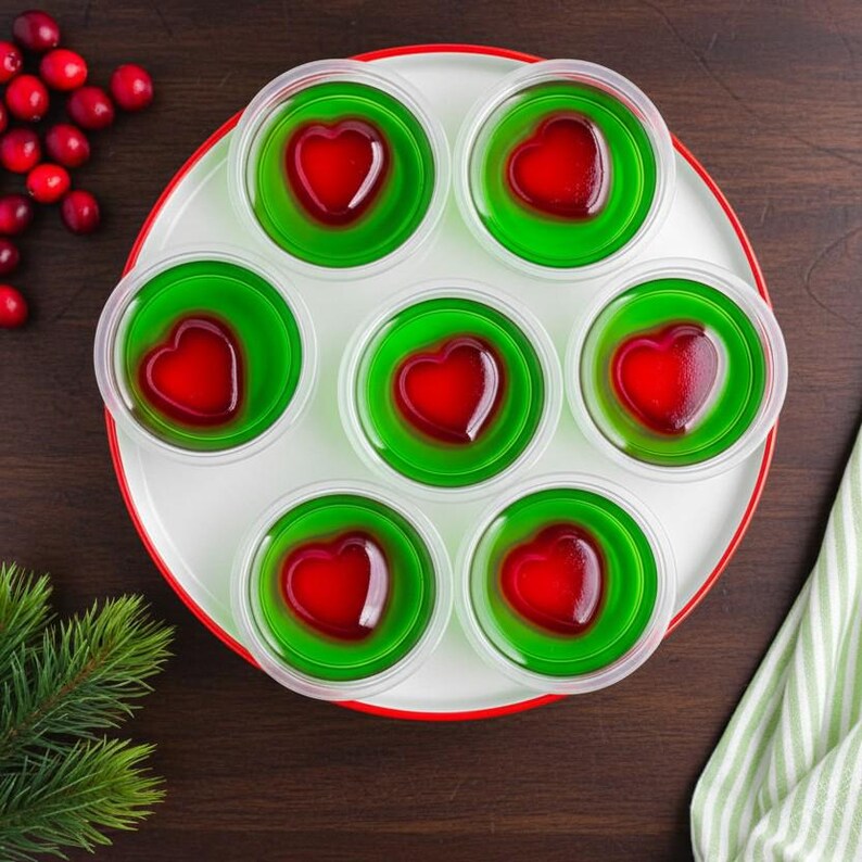 Grinch Jello Shots Handmade Homemade Easy Printable Recipe INSTANT ...