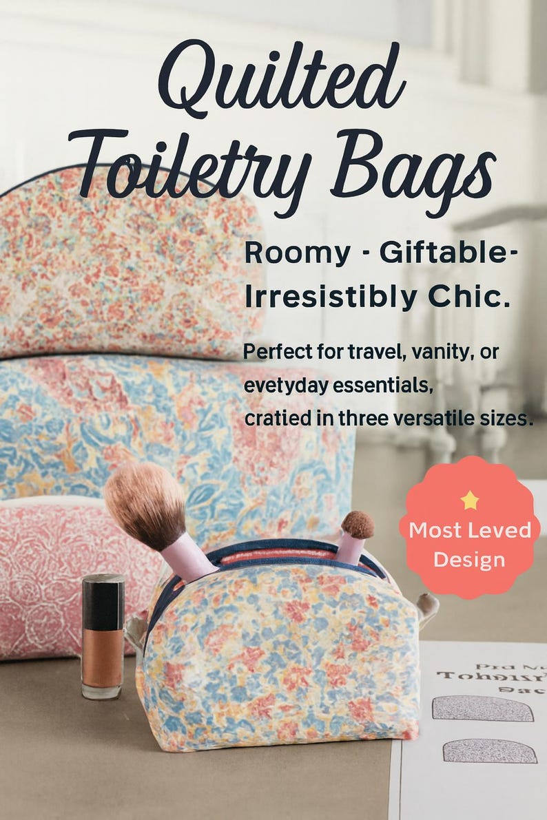 How to Sew Three Sizes of Toiletry Bag – Step-by-step Sewing Tutorial ...