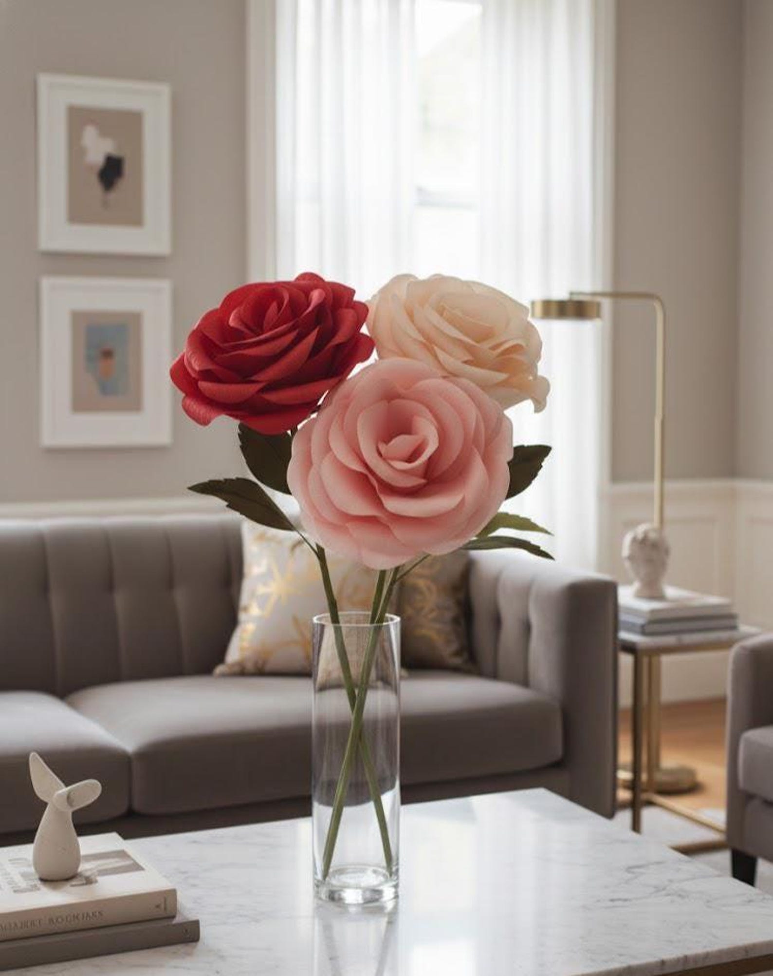Giant Crepe Paper Rose: DIY Printable Pattern - Etsy
