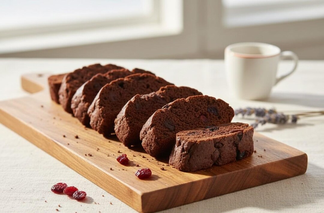 Printable Recipe for Double Chocolate Biscotti With Cherries - Easy ...