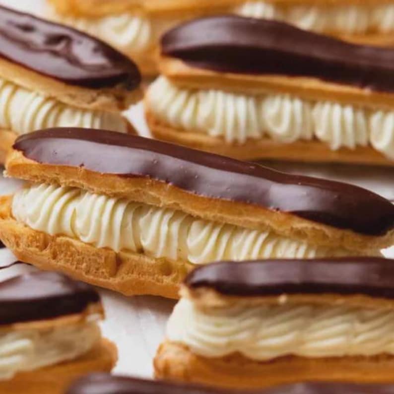 Eclairs Handmade Homemade Easy Printable Recipe INSTANT DOWNLOAD - Etsy
