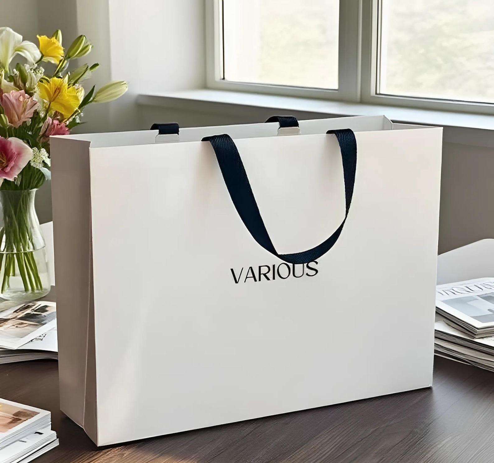 Personalized Kraft Paper Gift Bags: Custom Logo, Wedding, Party Favors ...