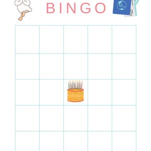 2026 Bingo Card (includes Example and Blank Printables) - Etsy