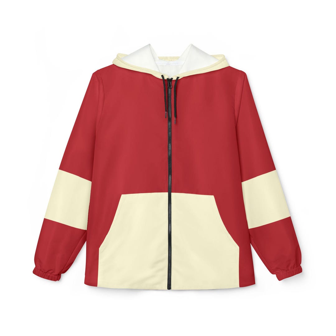 Strawberry Jam Windbreaker Jacket, Fruit Patterned Outerwear, Foodie ...