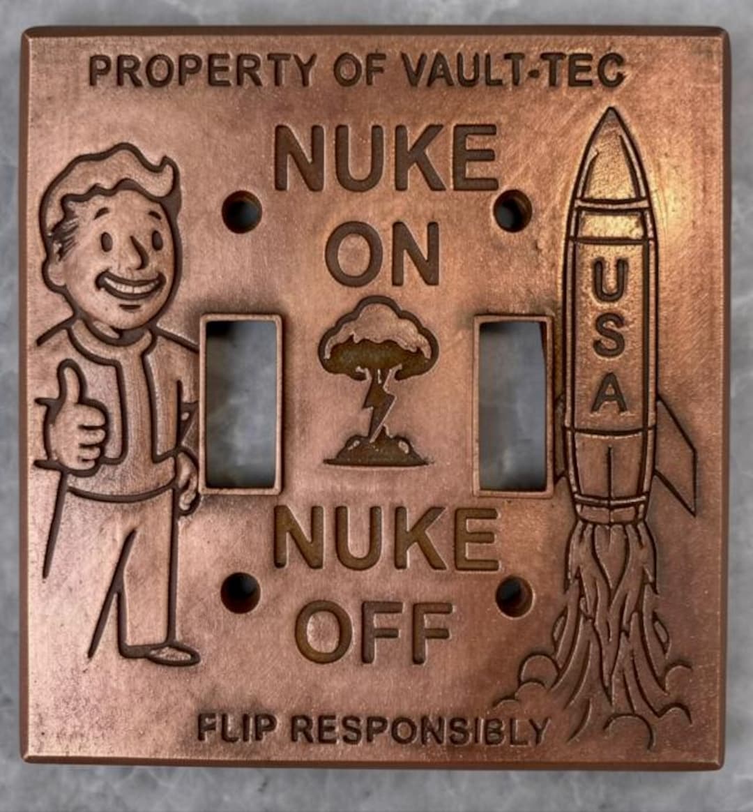Fallout Light Switch Cover – Single & Double Toggle Options – Vault-tec ...