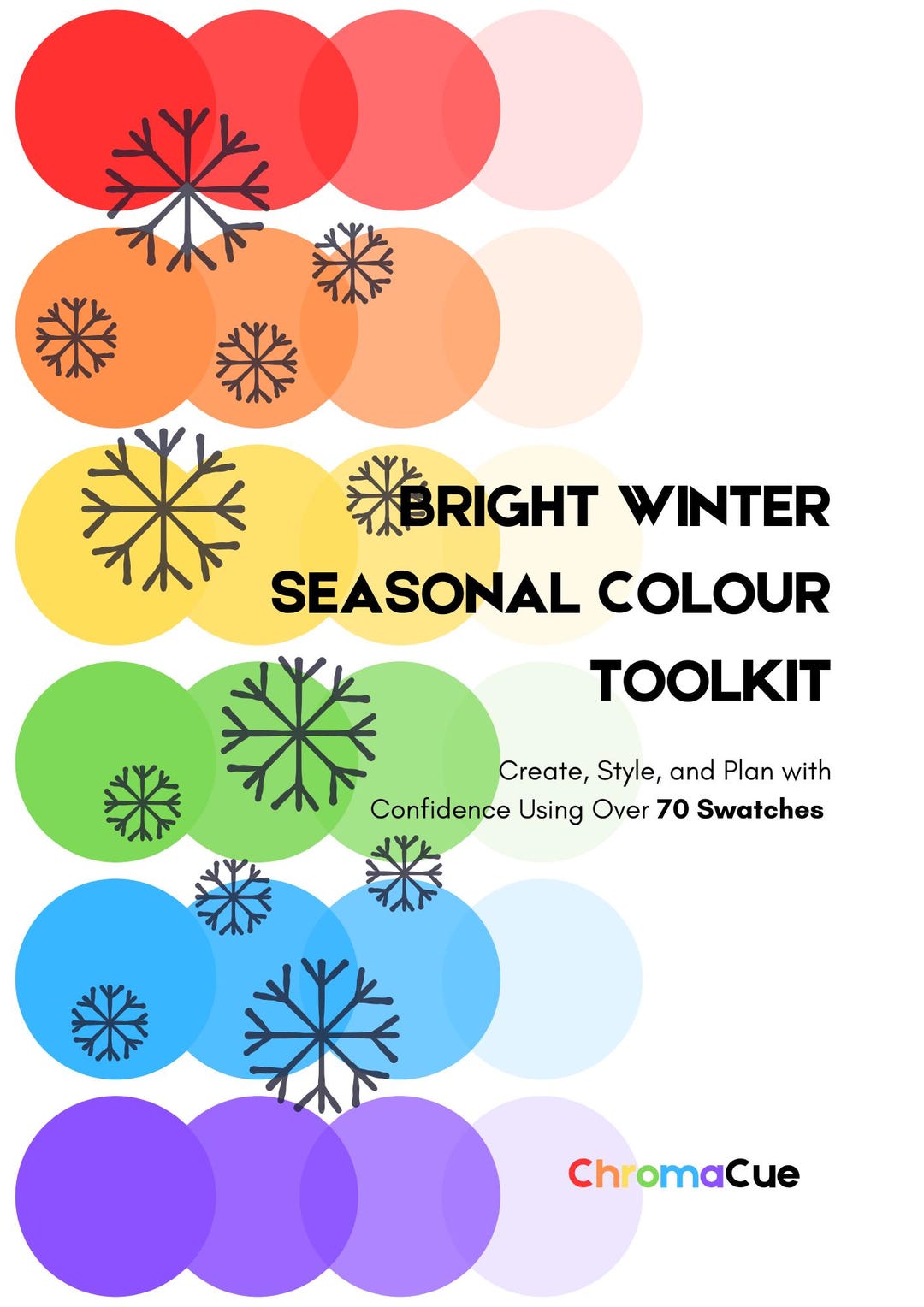 Bright Winter Seasonal Color Toolkit + Editable Fashion Project Planner ...