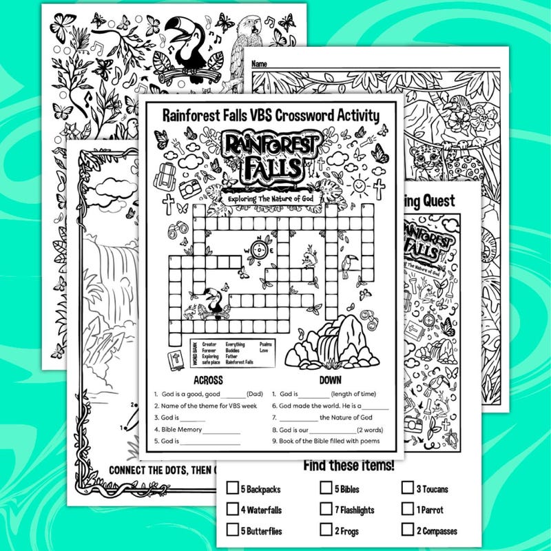 Rainforest Craft Activity - Etsy