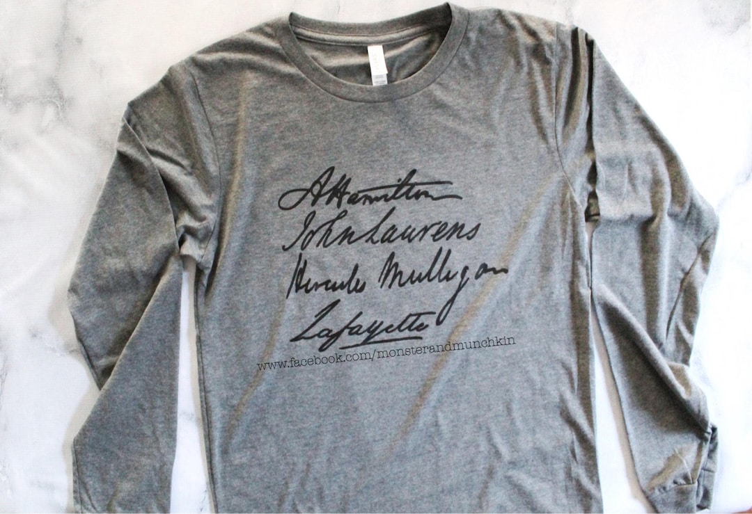 Hamilton Signature Shirt, Alexander Hamilton, Musical, Hamilsquad - Etsy