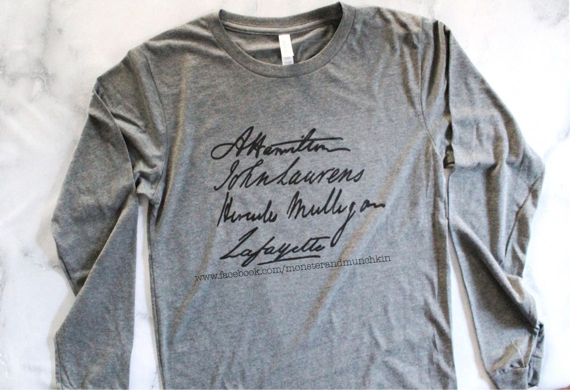 Hamilton Signature Shirt, Alexander Hamilton, Musical, Hamilsquad - Etsy