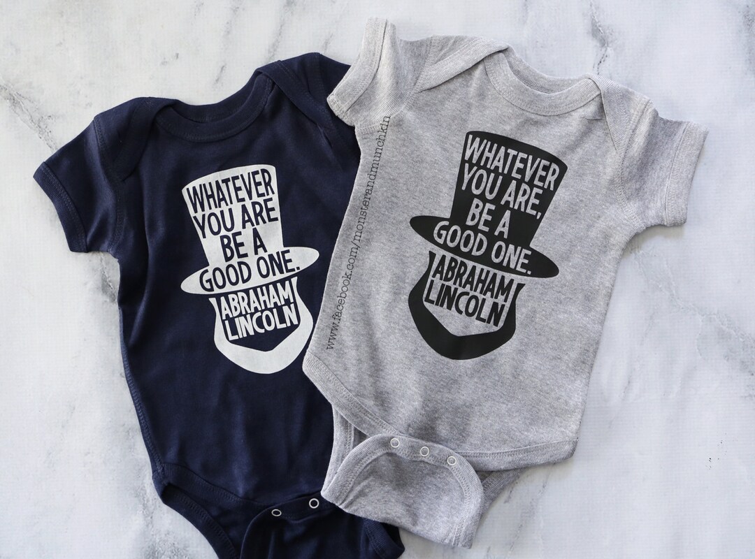 Abraham Lincoln Baby Outfit, Abraham Lincoln Bodysuit, Lincoln Shirt - Etsy