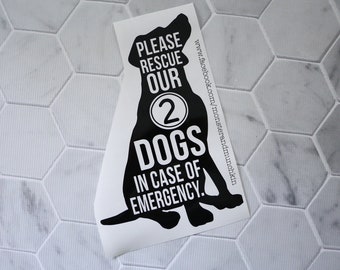 Dog Rescue Decal | Etsy