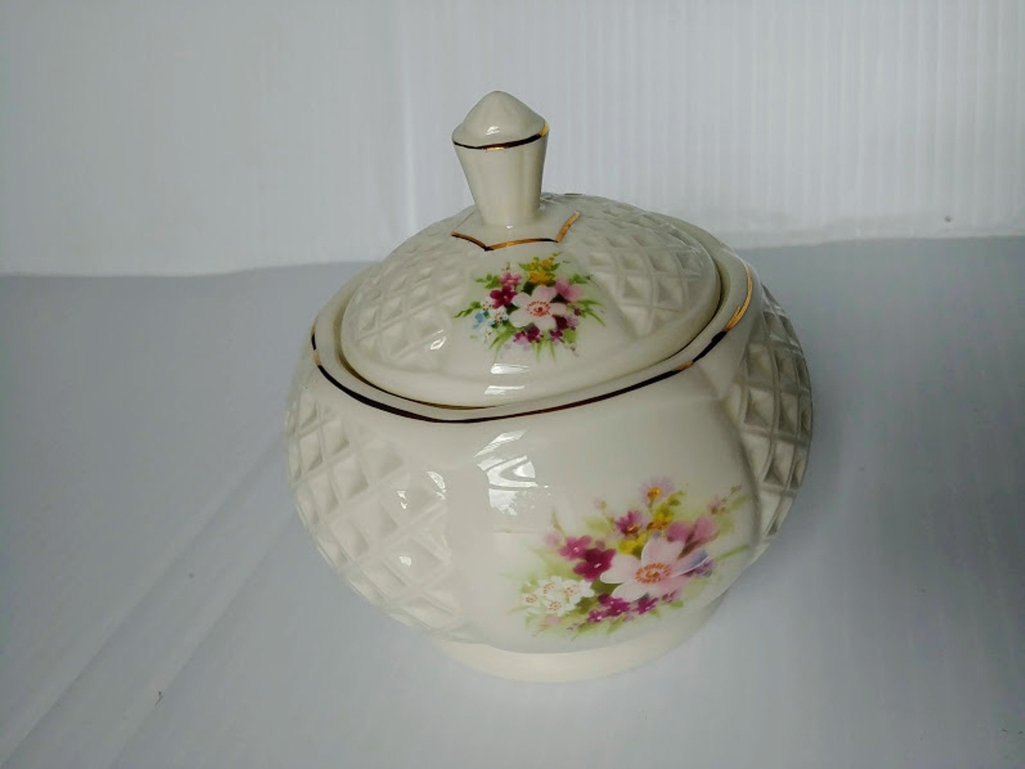 REDUCED Vintage Irish Parian Donegal China Scottish Sugar Bowl | Etsy