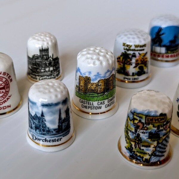 Bone China Thimble - Etsy