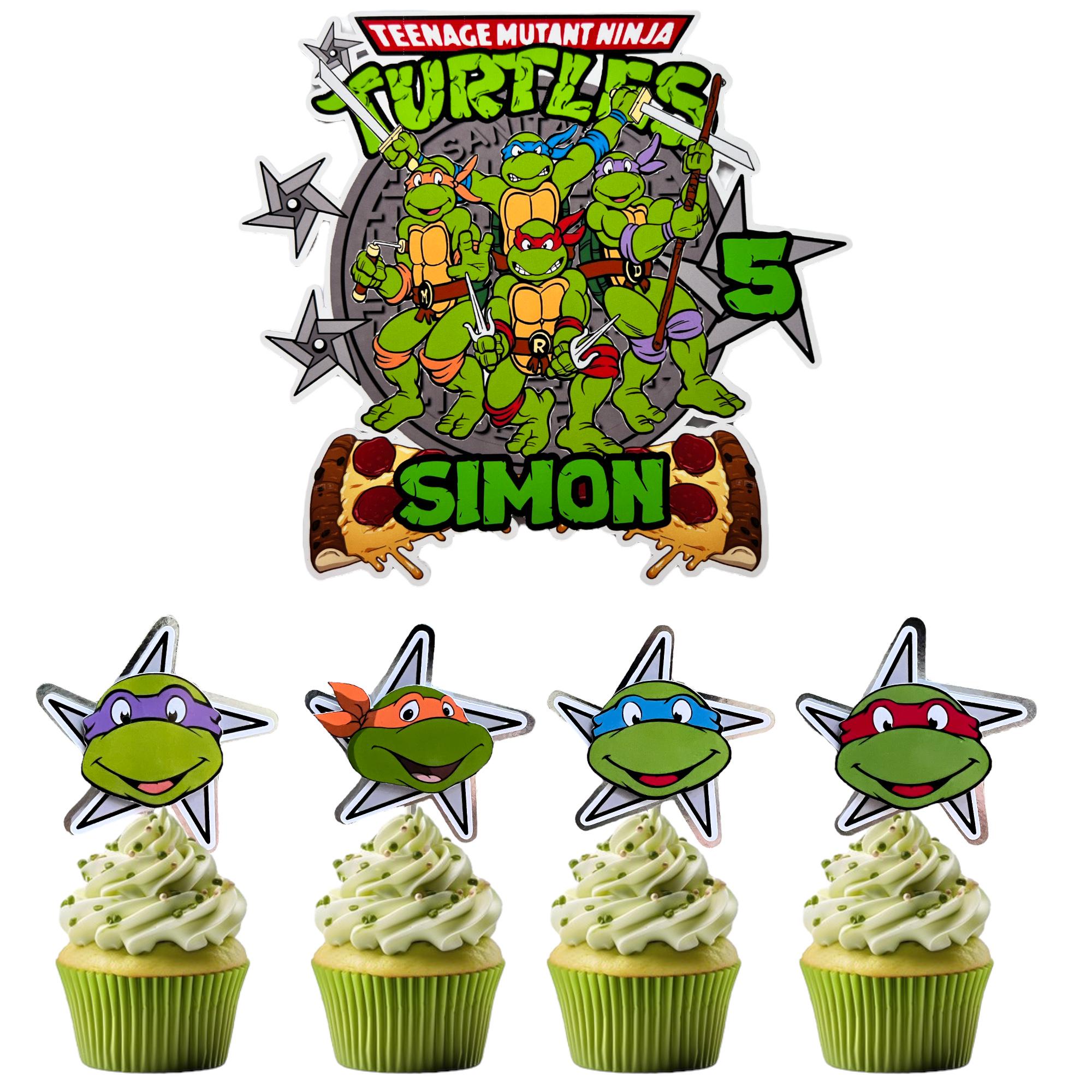 Printable Turtle Ninja Cake Toppers