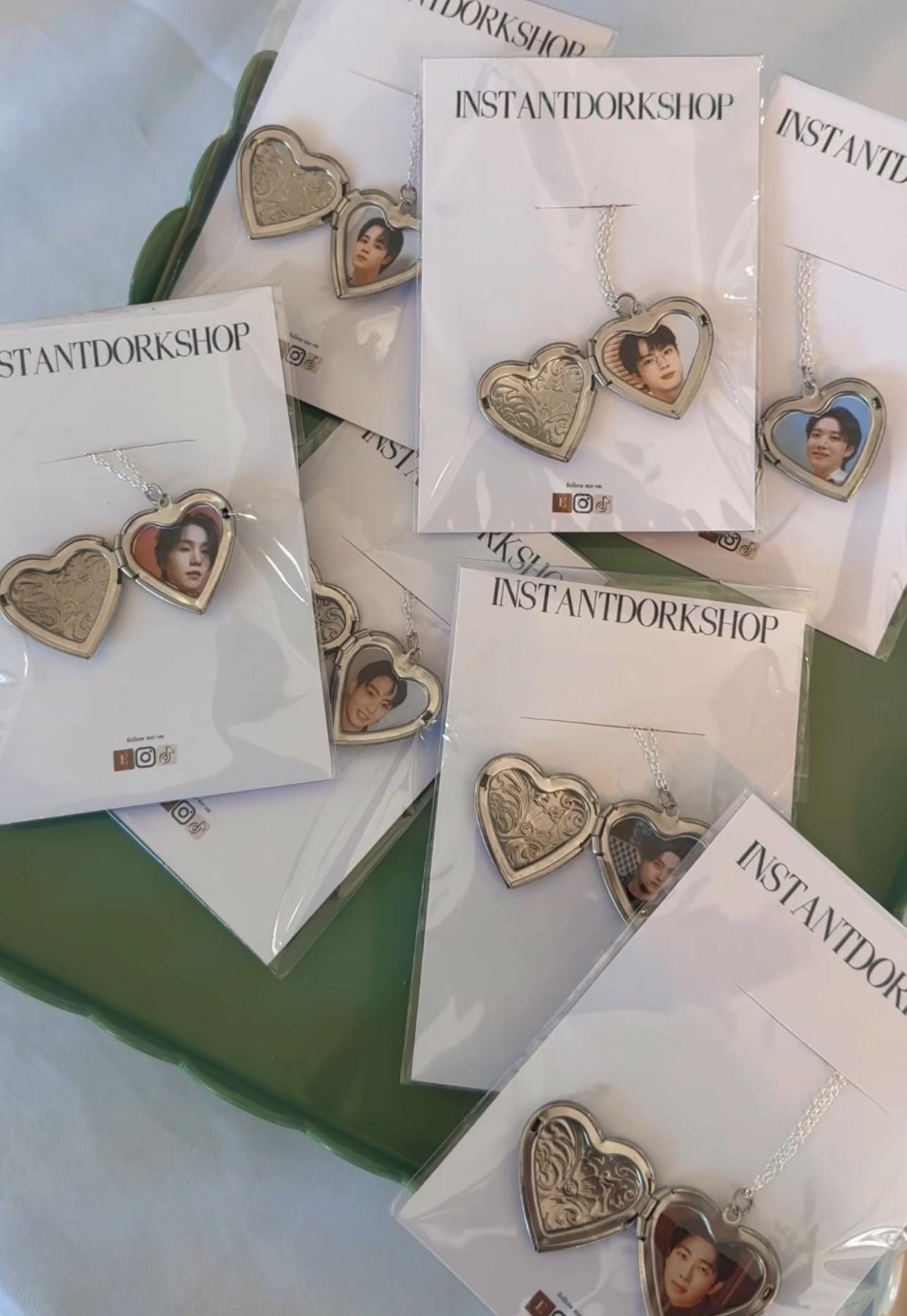 BTS Member Heart Locket Necklace – Kpop-inspired Jewelry for ARMY ...