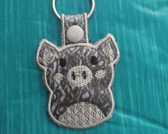 Pig Key Fob Goat Key Fob Pig Keychain Goat Keychain Farm Animal Key Fob ...