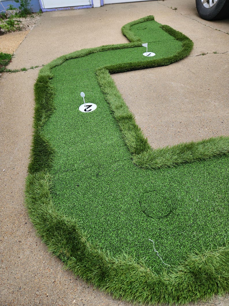 24" X 96" Straight Portable Mini Golf Course-customizable, Put-put ...