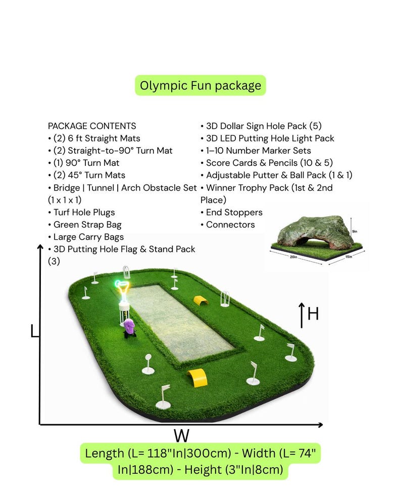 Interlocking Lightweight Portable Mini Golf Course: Complete Set! - Etsy UK