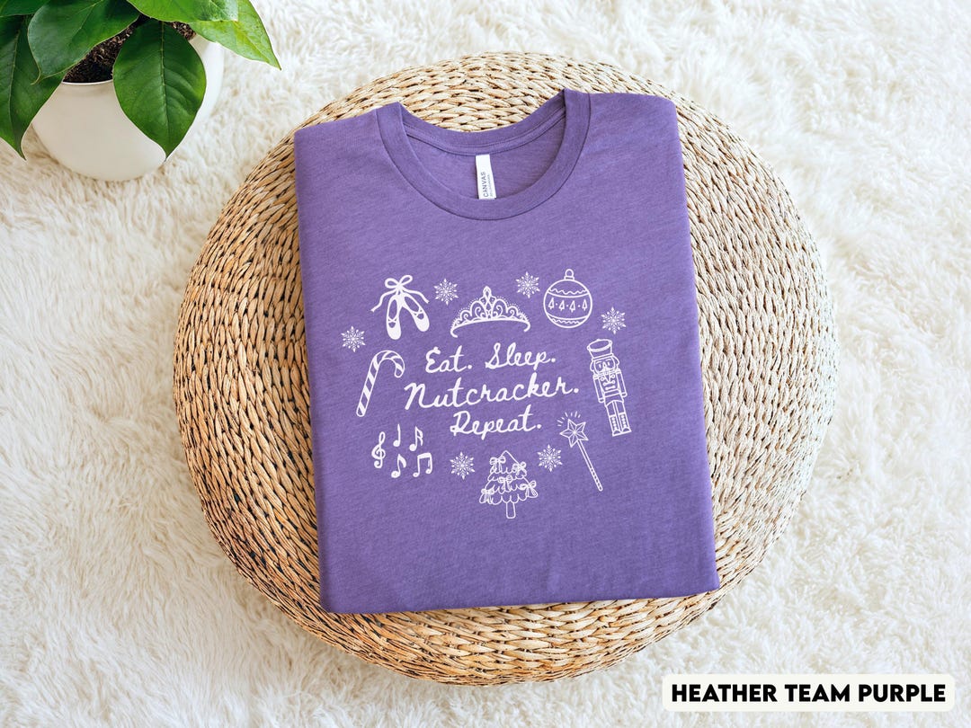 Youth Nutcracker T-shirt, Eat Sleep Nutcracker Repeat Tee, Preppy ...