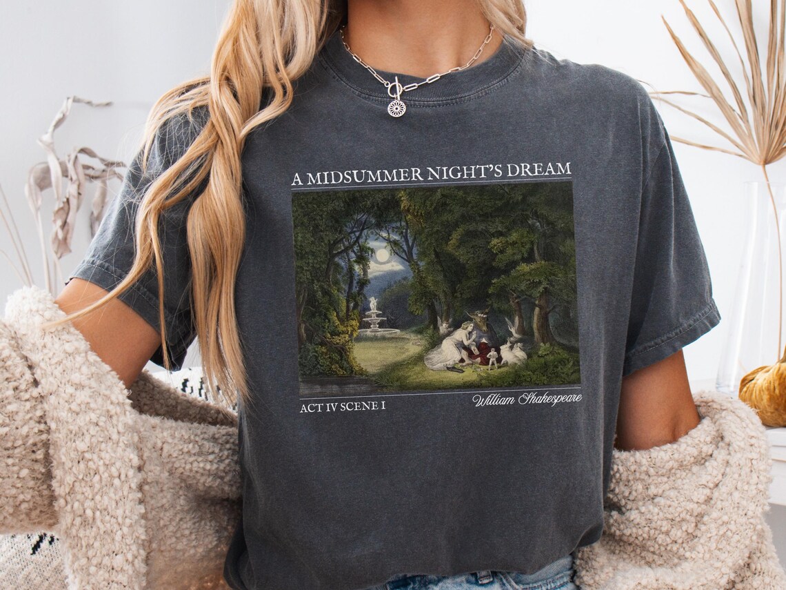 Shakespeare T-shirt, A Midsummer Night's Dream Shirt, Shakespeare Gift ...