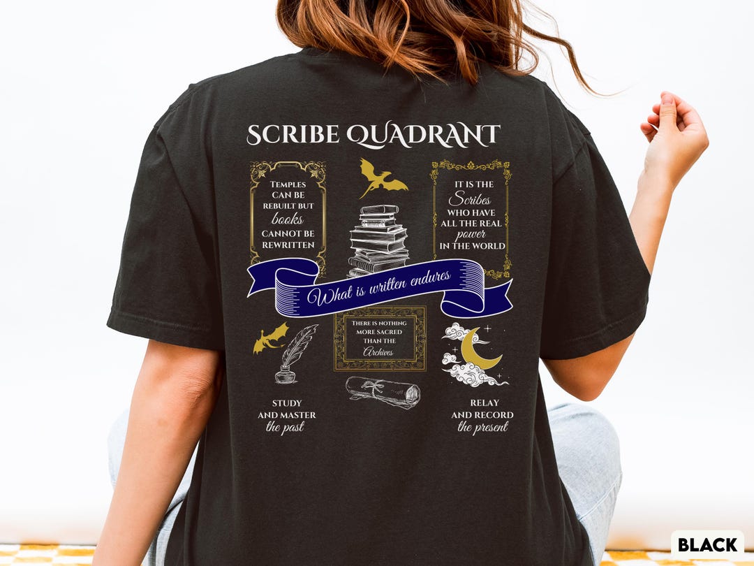 Scribe Quadrant Shirt, Fourth Wing Shirt, Basgiath War College Tee ...