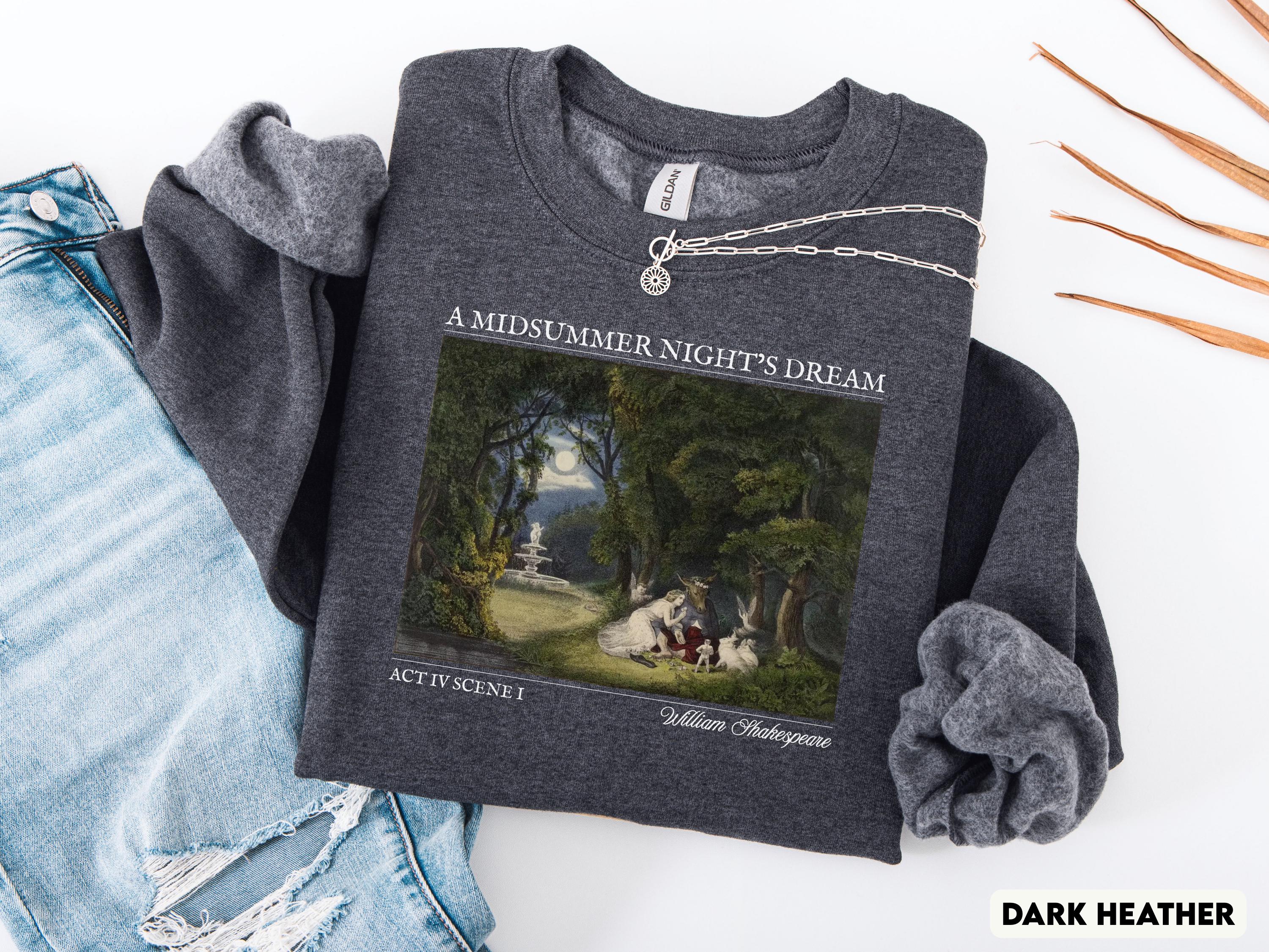 A Midsummer Night's Dream Shakespeare Sweatshirt, Vintage Illustration ...