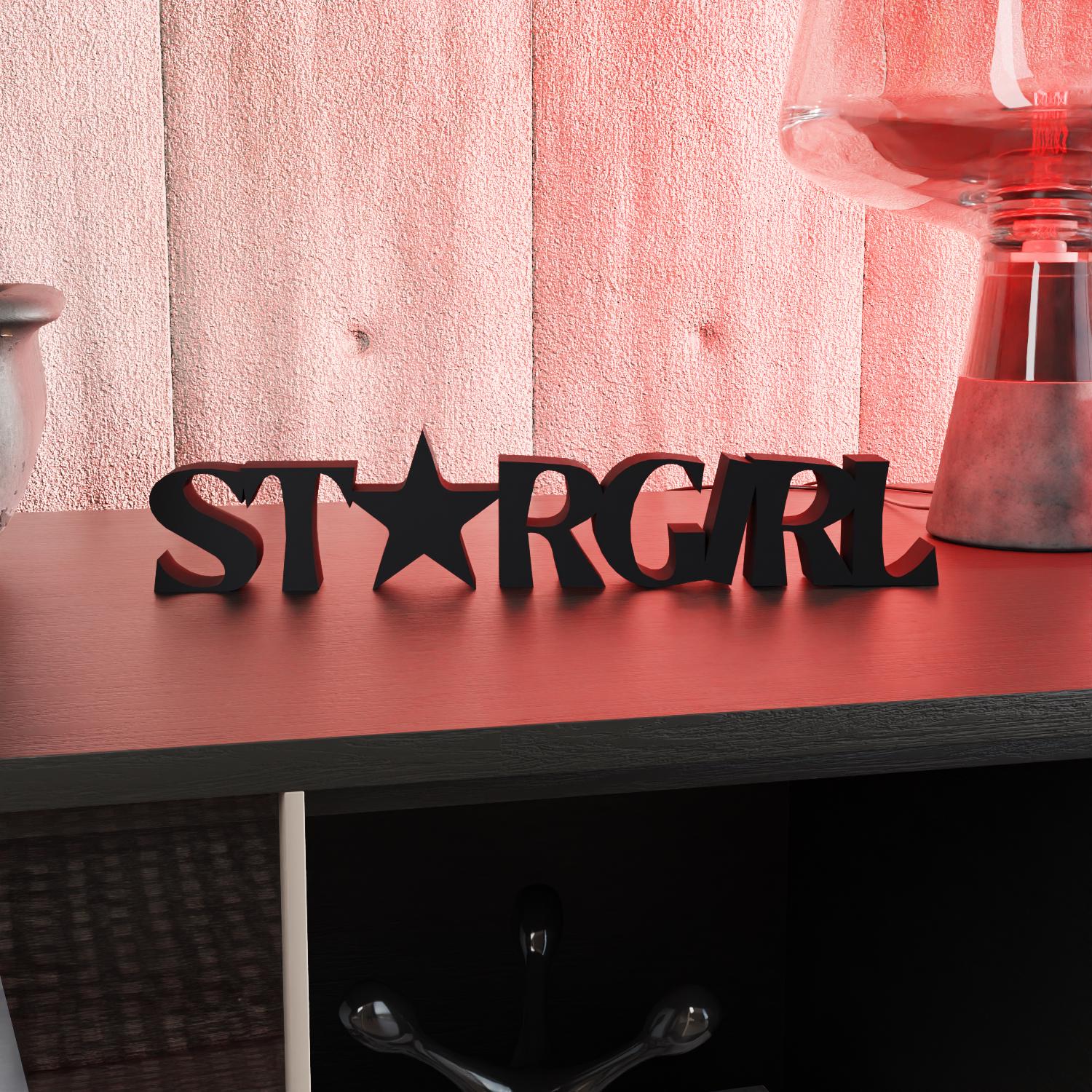 Stargirl Sign Stockholm Style Room Decor Y2K City Girl Chic Fashion ...