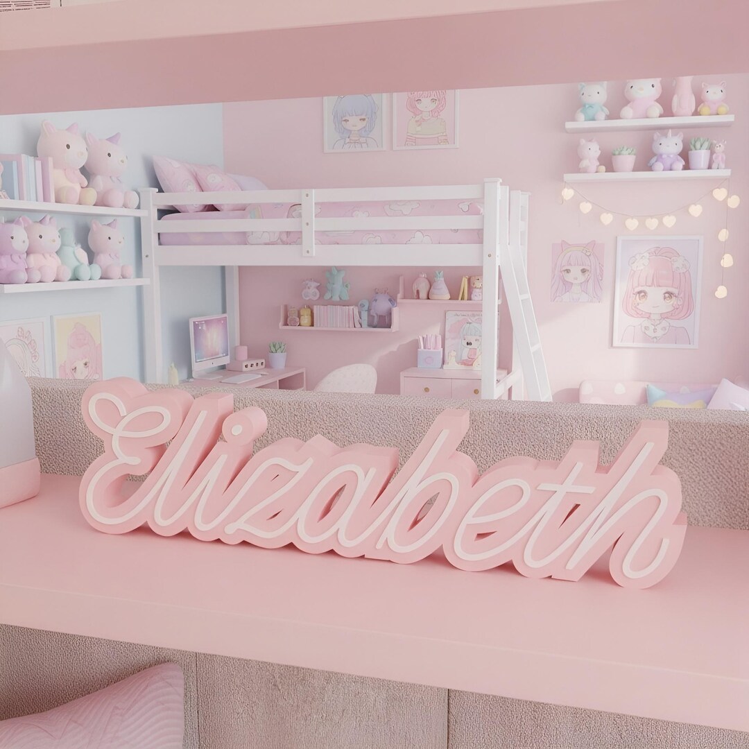 Custom Name Sign Cutecore Room Decor Kawaii Aesthetic Girly Stuff for ...