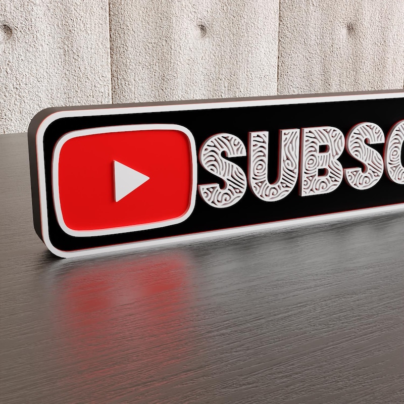 Youtube Subscriber Plaque - Etsy