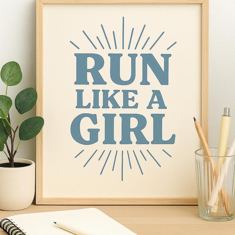 Run Like a Girl - Etsy