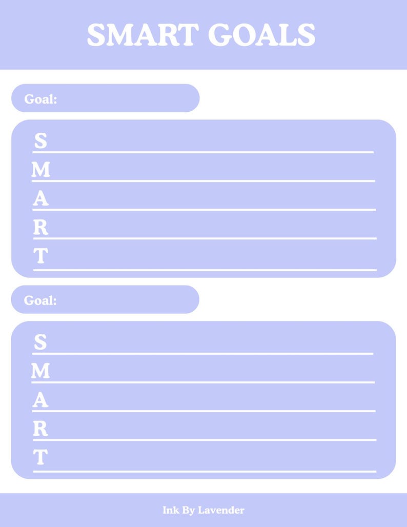Light Purple Pastel Printable Bundle | Daily, Weekly, Monthly Planner ...