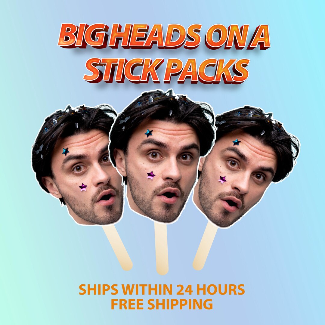 Face on a Stick, Bachelorette Fatheads, Graduation Face Fan, Groom on a ...