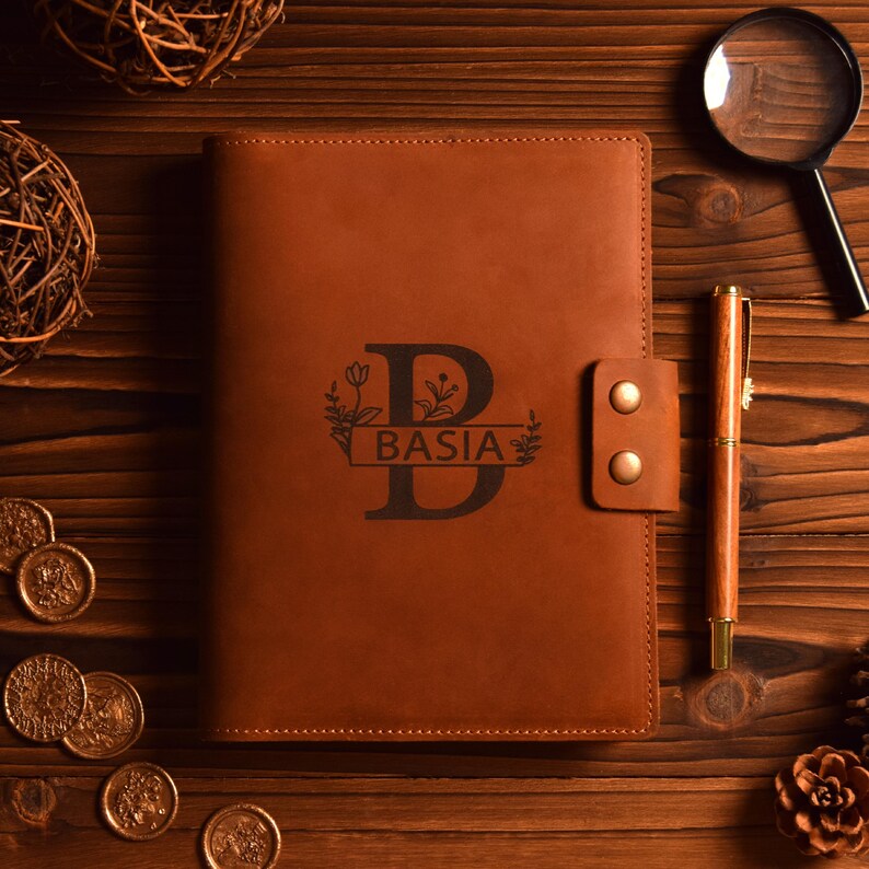 Custom Leather Notebook, Leather Notebook, Personalized Journal for ...
