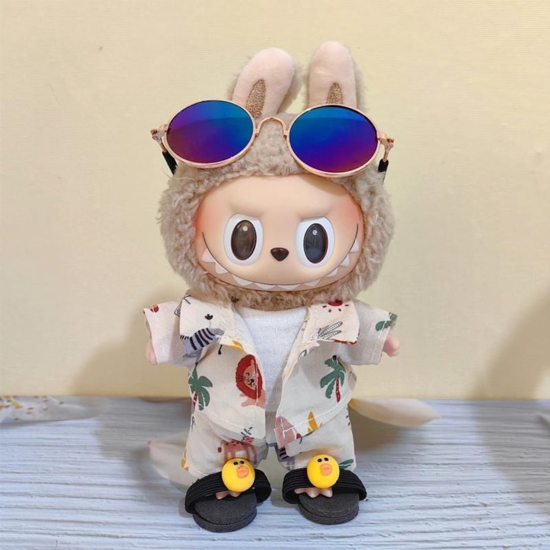 6.69" Labubu Beach Outfit, Handmade Popmart Doll Cloth, Cool Labubu ...