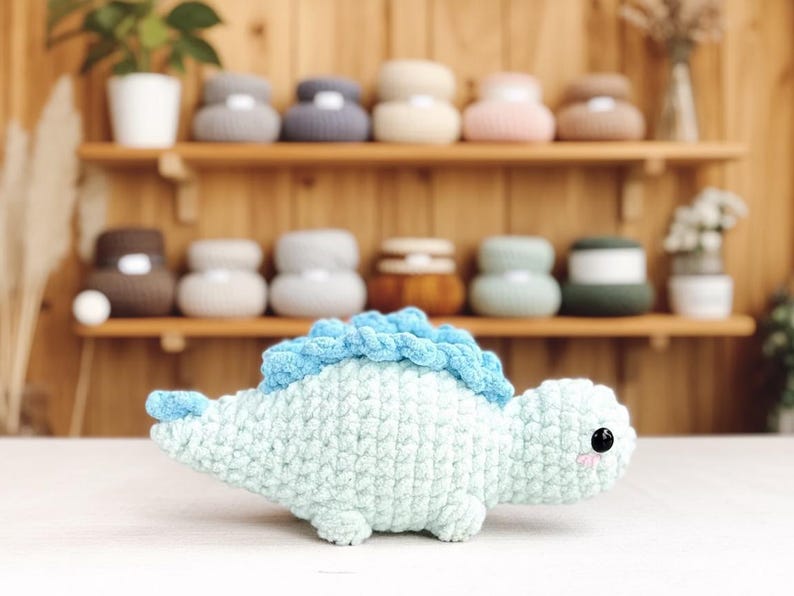 Jurassic Dinosaur No-sew Crochet Pattern PDF, Amigurumi Dino Patterns ...