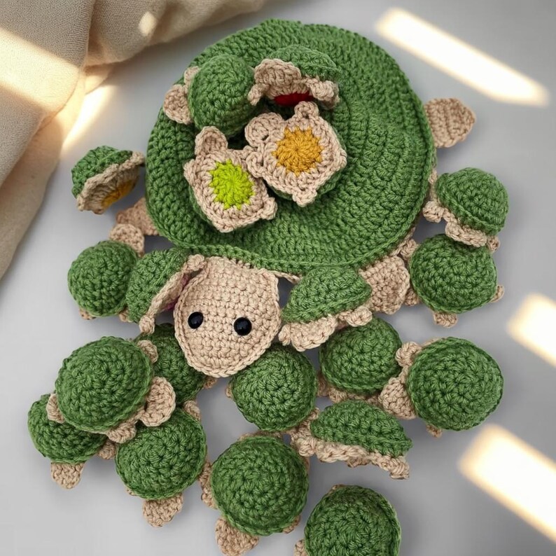 Original Turtle Memory Game Crochet Pattern PDF, Fun Amigurumi ...