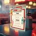 Retro 50s Diner Menu Sign Editable Printable Soda Soiree Food Label ...