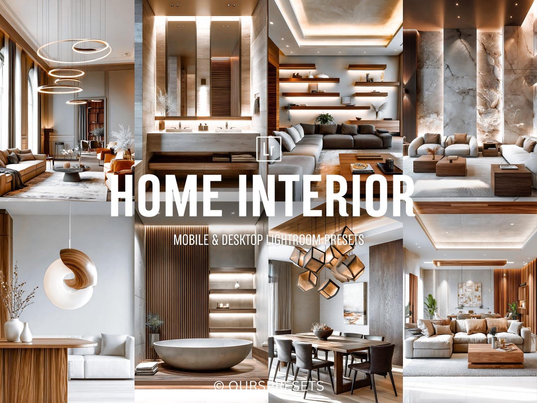 15 INTERIOR Lightroom Presets, Professional Bright Home Real Estate ...