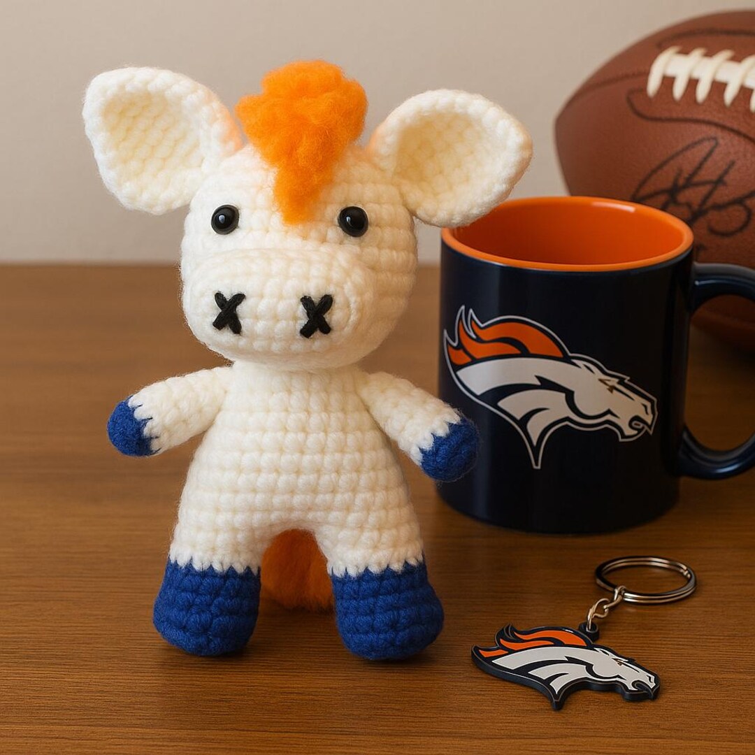 Football Bronco Crochet Pattern, Amigurumi Plush, Fan Art PDF - Etsy