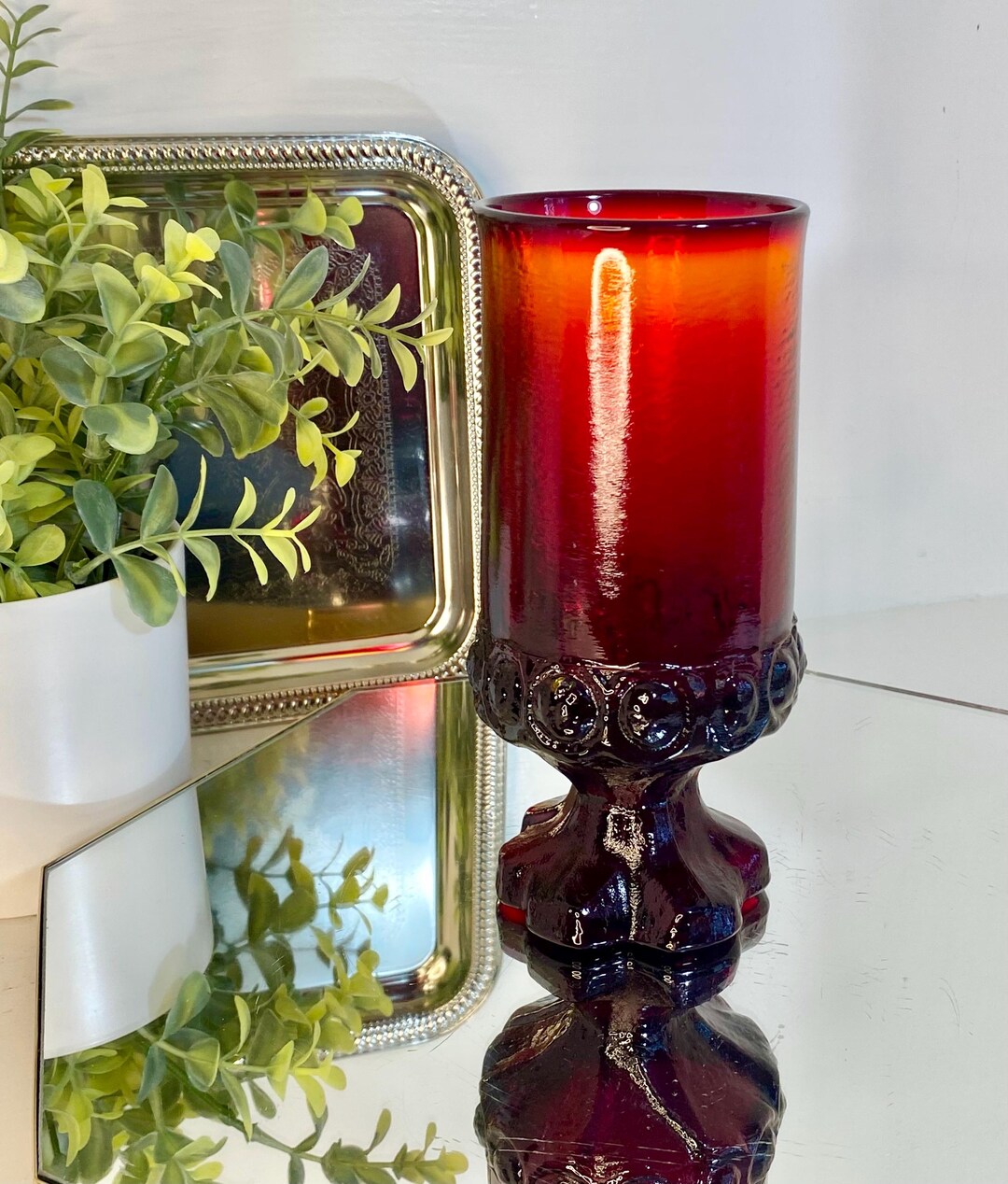 RARE Vintage Tiffin Franciscan Madeira Rancho Ruby Iced Tea Glass 1970s ...