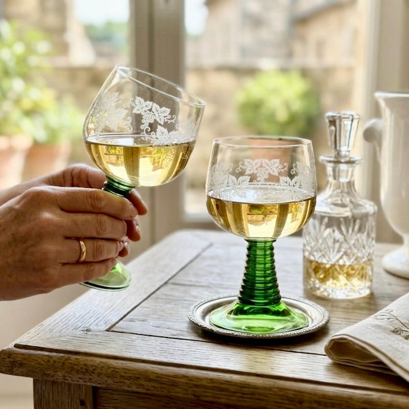Roemer Style Wine Glasses - Etsy