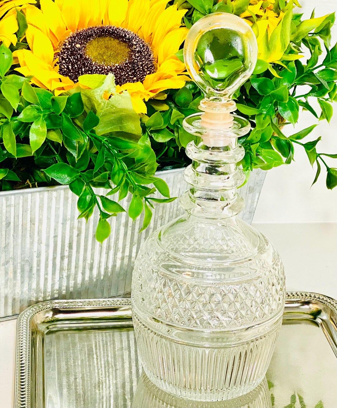 Designed by Tiffany and Co. Seagrams 1776 Decanter Commemorative Bottle ...
