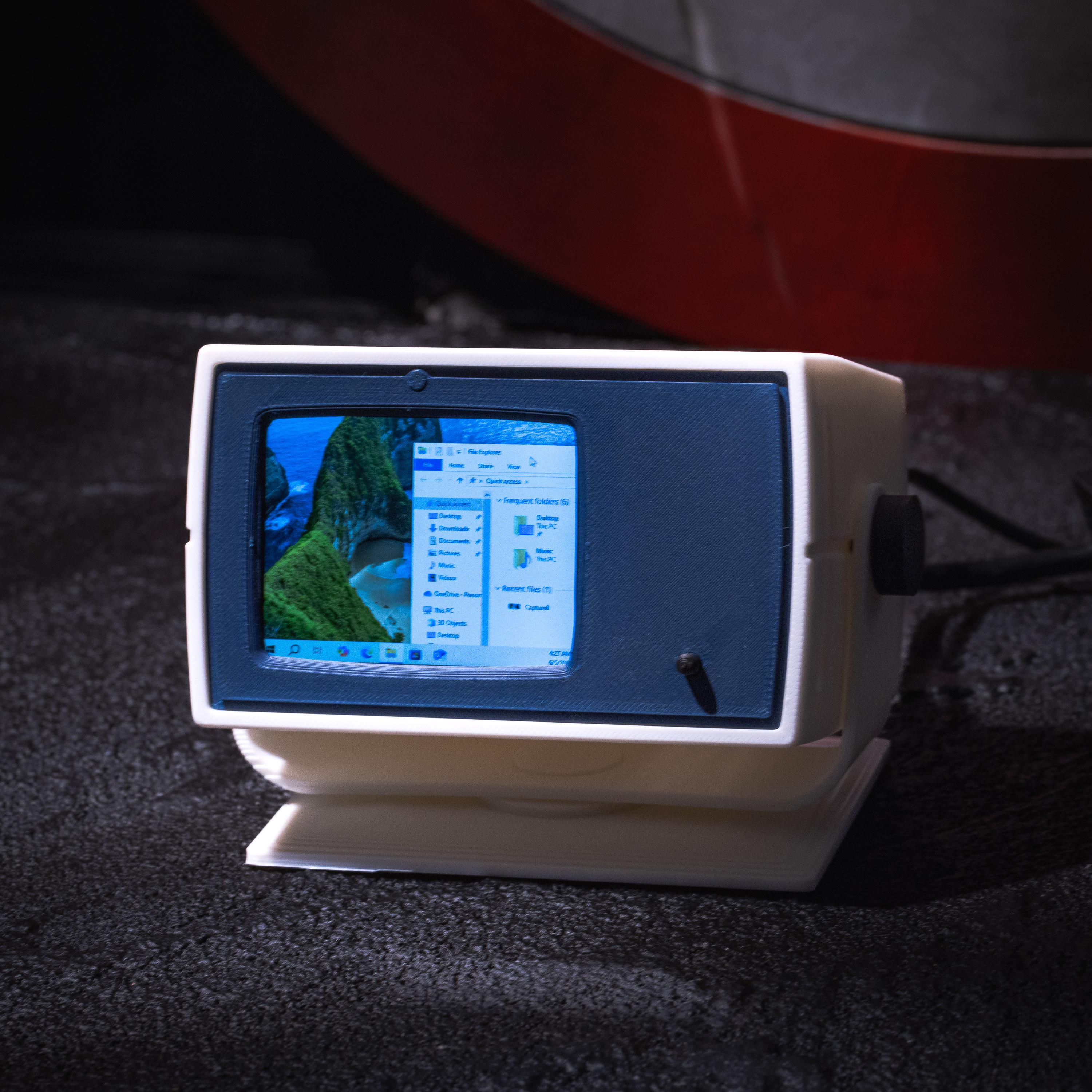 Retro Monitor Mini External Display Computer Terminal Windows PC HDMI ...