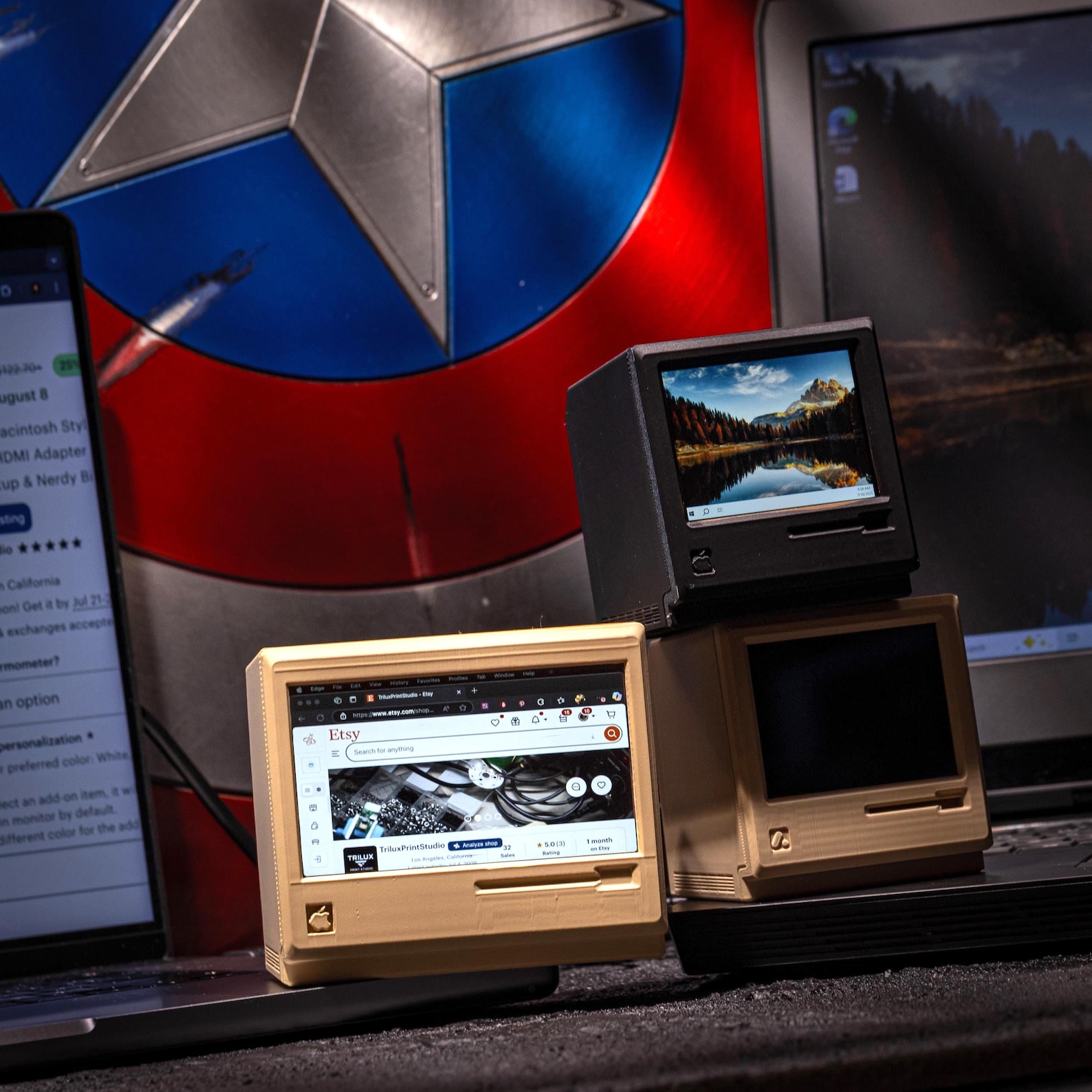Retro Apple Macintosh Style Mini Monitor External Display With HDMI ...