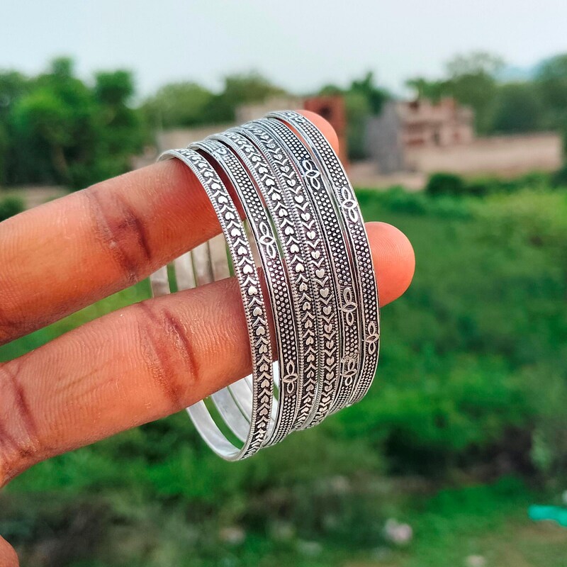 Oxidized Bangles - Etsy