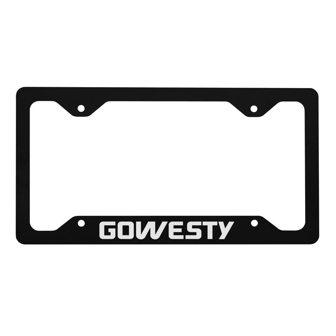 Gowesty Pop-top Logo Font Inspired Metal License Plate Frame - Etsy