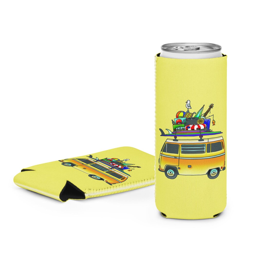 RAD Bus T2 Pop-top Westy Camper Van Can Bottle Drink Coozie Cooler - Etsy