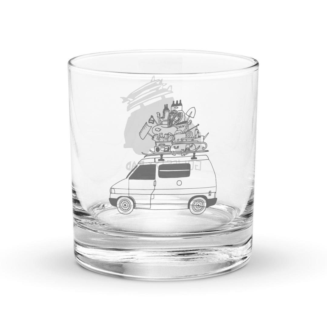 RAD Eurovan T4 Pop-top Camper Van 10.5 Oz Rocks Bar Glass - Etsy Canada